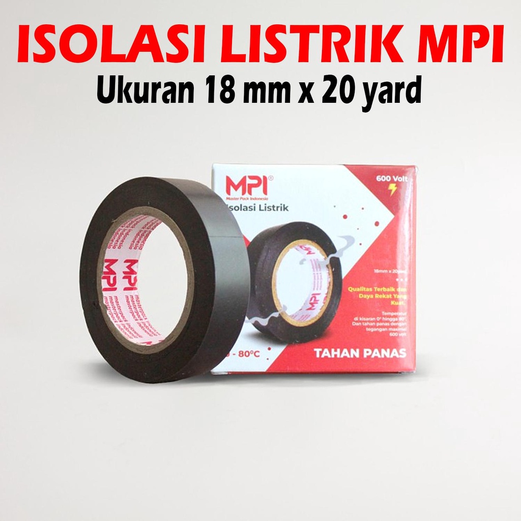 Jual Lakban Isolasi Listik MPI / Electrical Tape MPI / Isolasi Listrik ...