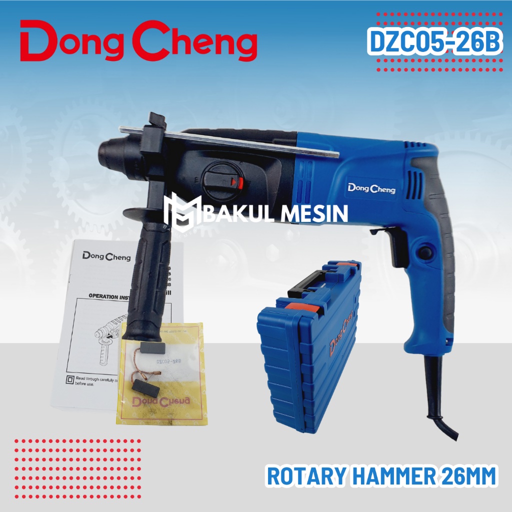 Jual Mesin Bor Beton 2mode Dongcheng Rotary Hammer 26mm DZC05-26 ...