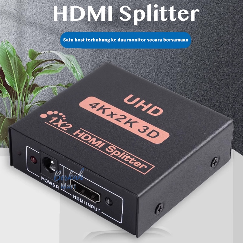 Jual UHD 4K x 2K 3D Full HD 1080P 2 Port HDMI Splitter 1x2 High ...