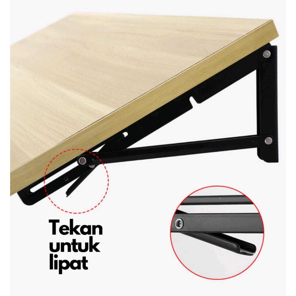 Jual Engsel Meja Lipat Dinding/ Bracket Meja Dinding Lipat Engsel Besi ...