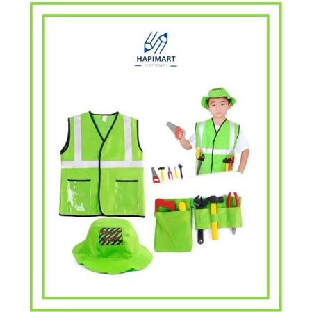 Jual Baju Profesi ConstructionGreen Dress Up Setelan Kostum Karier ...