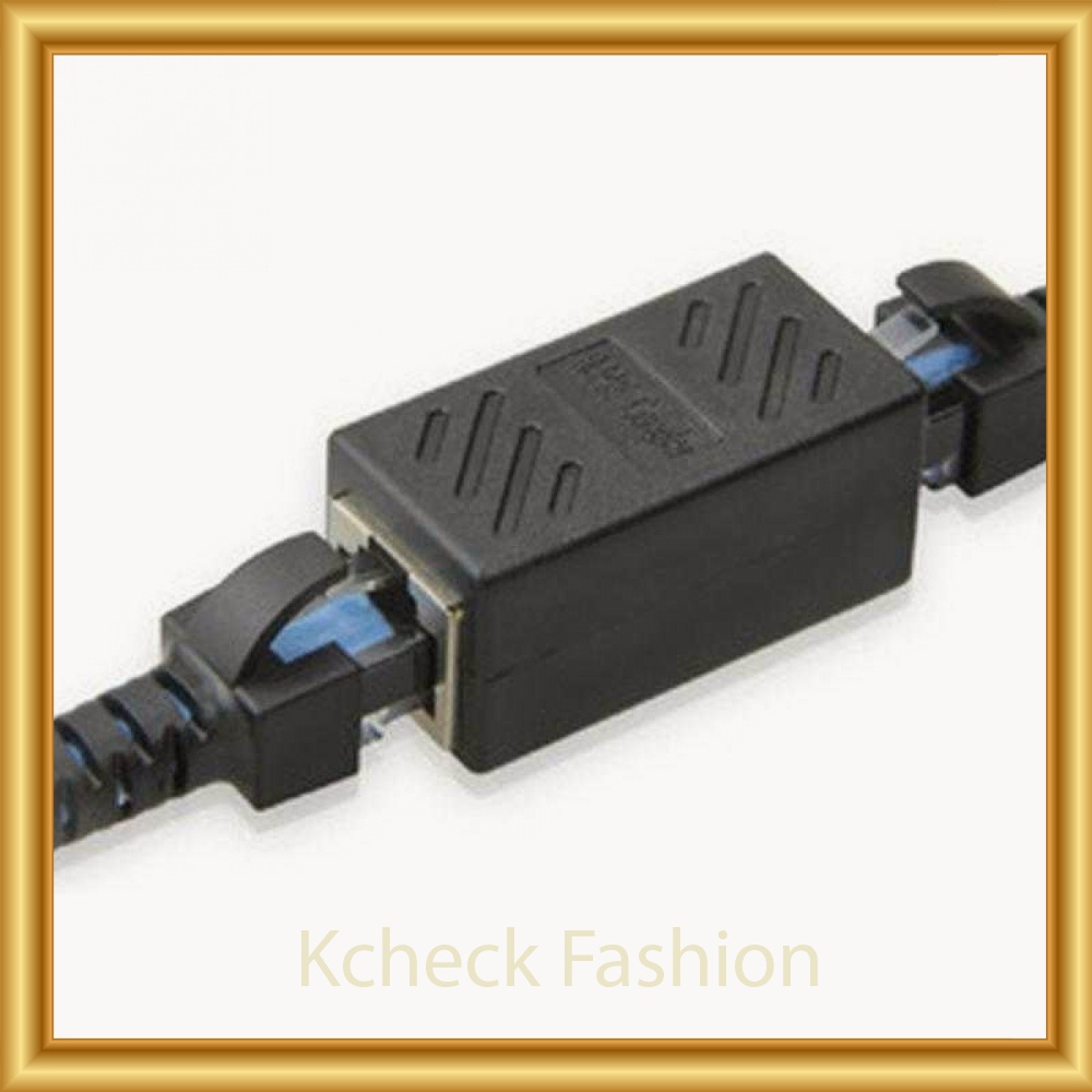 Jual RJ45 Female to Female Cat 15A16A LAN Extension Adaptor Connector ...