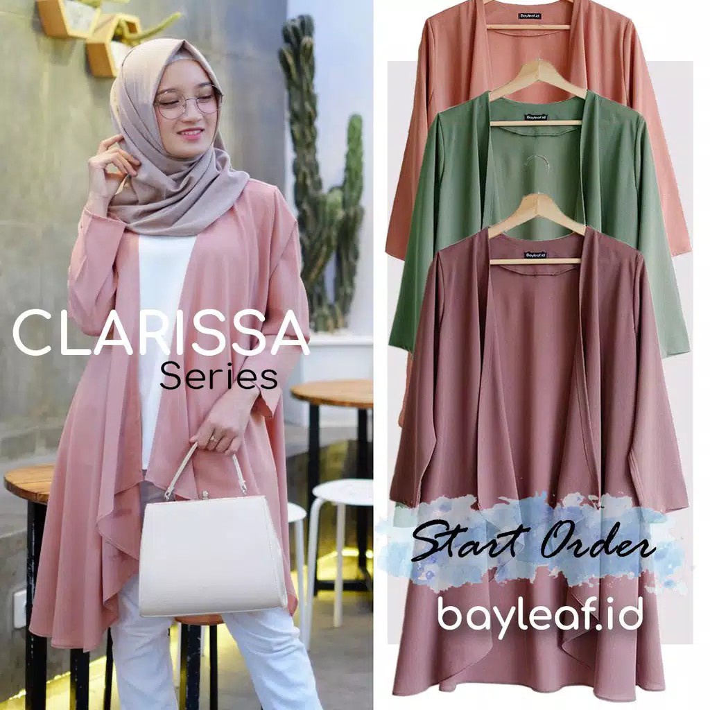Jual outer Clarisa - Baju Outer Wanita Termurah / Outer crinkle/ Size ...