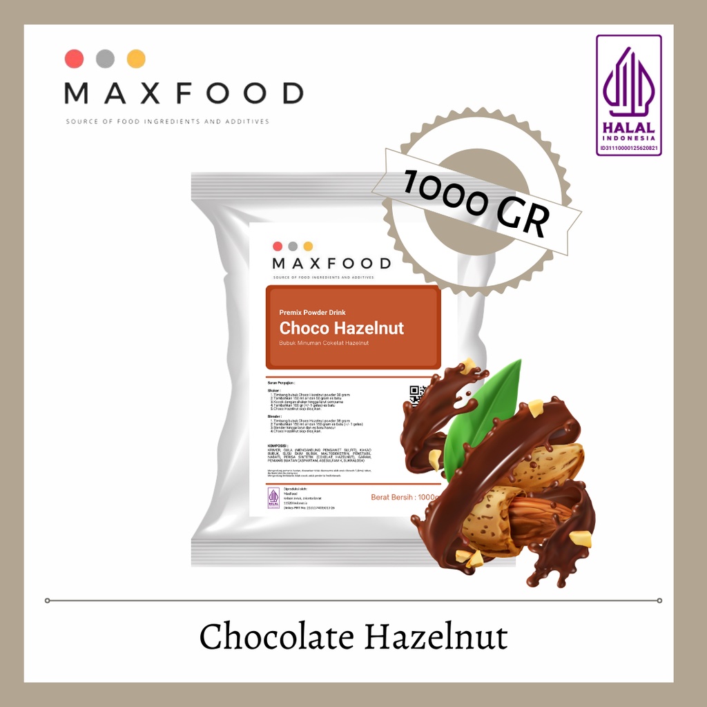 Jual Chocolate Hazelnut Powder / Bubuk Minuman Coklat Hazelnut 1 KG | Shopee Indonesia