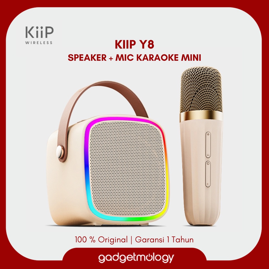 Jual KIIP Y8 Speaker Karaoke + Microphone Bluetooth Mini Wireless ...