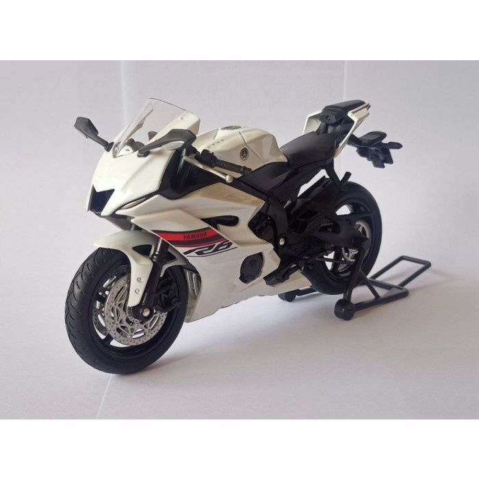 Jual Motor Yamaha YZF-R6 putih welly 1:12 Miniature Pajangan Dashboard ...
