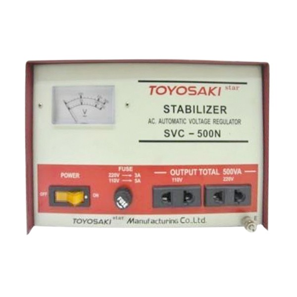 Jual Stabilizer Toyosaki SVC-500N Merah Putih Stabilizer 500 / 1000 VA ...