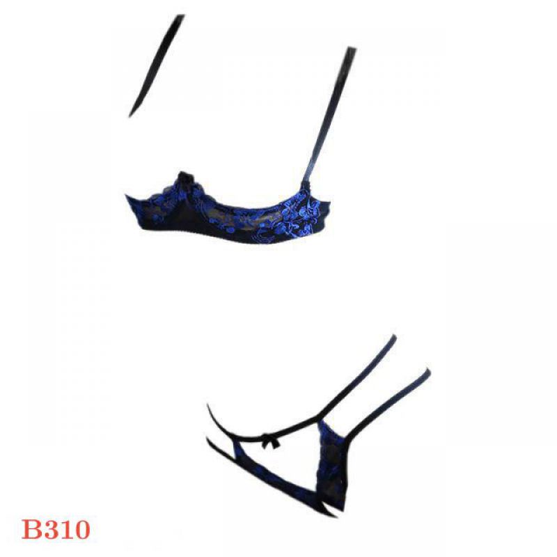 Jual B309 Bra Set Seksi Bikini Kawat Underwire Open Cup Crotchless ...