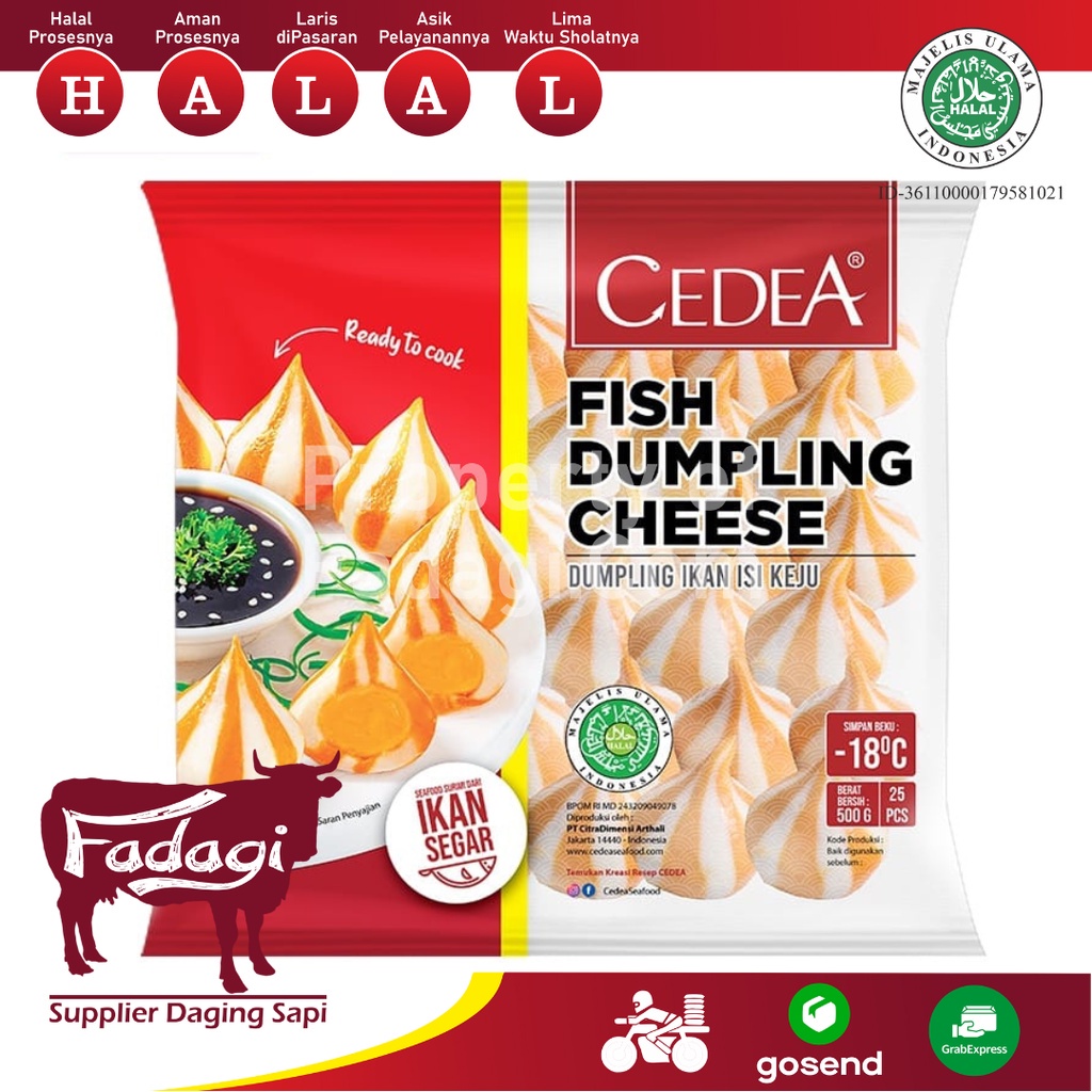 Jual CEDEA Fish Dumpling Cheese (500 gr) | Shopee Indonesia