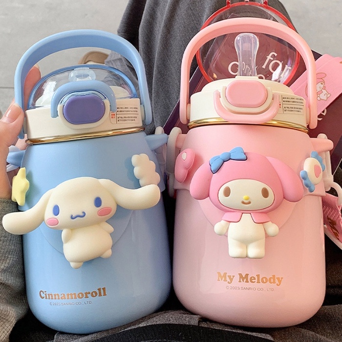 Jual Botol Minum Stainless 316 Kuromi Cinnamoroll Sedot Anak Bertali ...