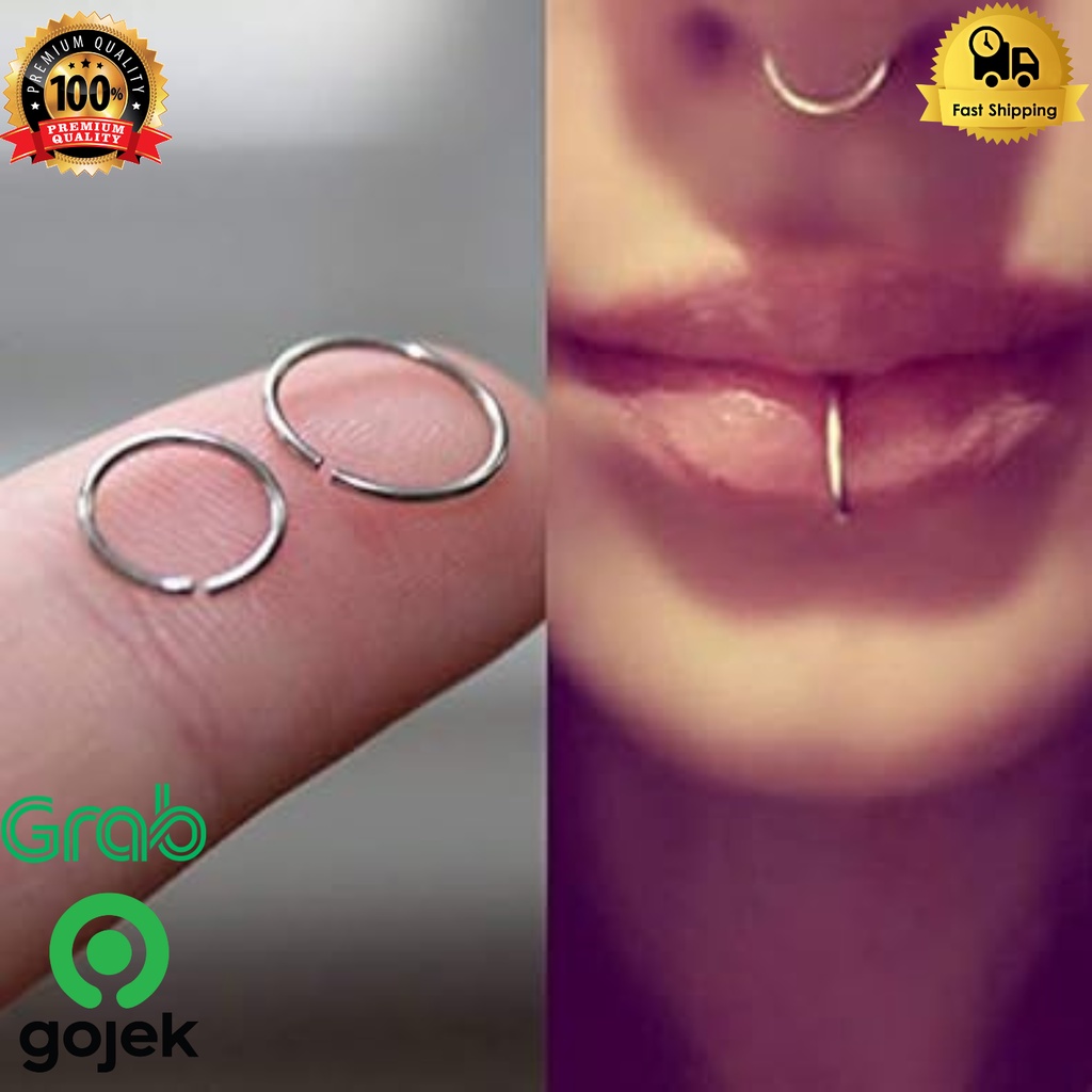 Jual Anting tindik tusuk titanium piercing hidung tubuh bibir telinga ...