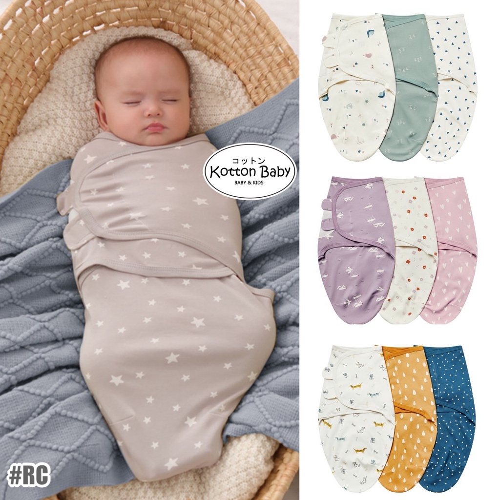 Jual 3in1 | bedong instan swaddle wrap instant sarung tidur tempel bayi ...