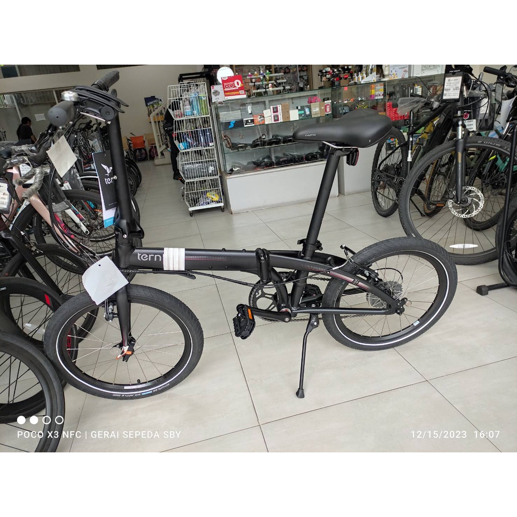 Jual Sepeda Lipat Folding Bike Tern Link D8 MATTE BLACK GREY | Shopee ...