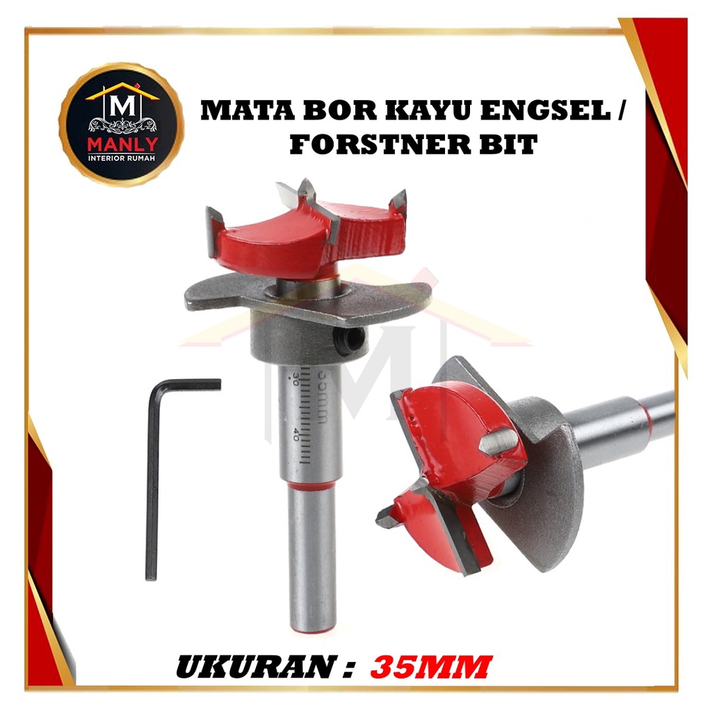 Jual Mata Bor Engsel Sendok 35mm Mata Bor Kayu Forstner Bit Pelubang ...