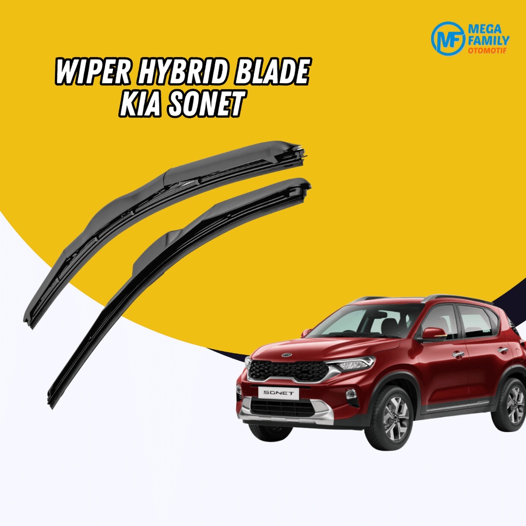 Jual Wiper Mobil Kia Sonet - Model Hybrid Blade 1 Set (2Pcs) Kiri Kanan ...