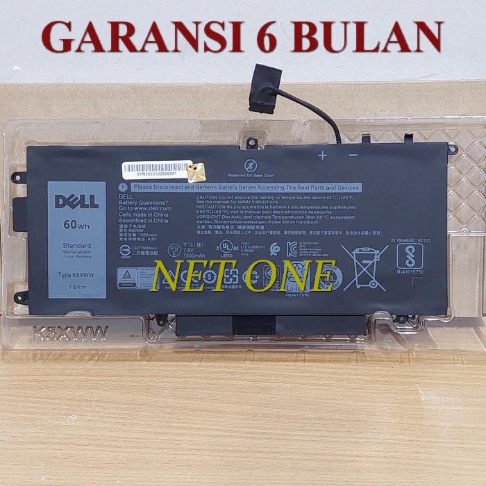 Jual Baterai Laptop Dell Latitude 7390 2-in-1 - 7380 2-in-1 Type K5XWW ...
