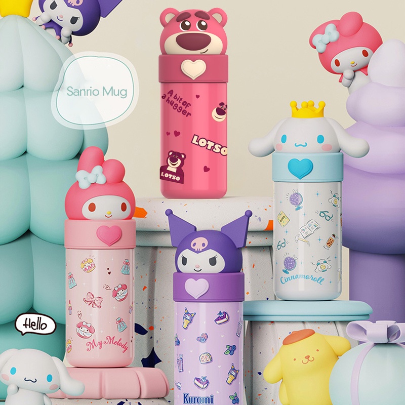 Jual 350ML Botol Minum Termos Stainless Anak Motif Karakter Sanrio My Melody Cinnamoroll Vacuum ...