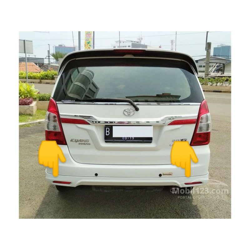 Jual BODYKIT Body kit Spoiler Bumper bemper belakang innova luxury ...