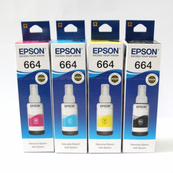 Jual Tinta Printer EPSON T664 Original L-Series | Shopee Indonesia