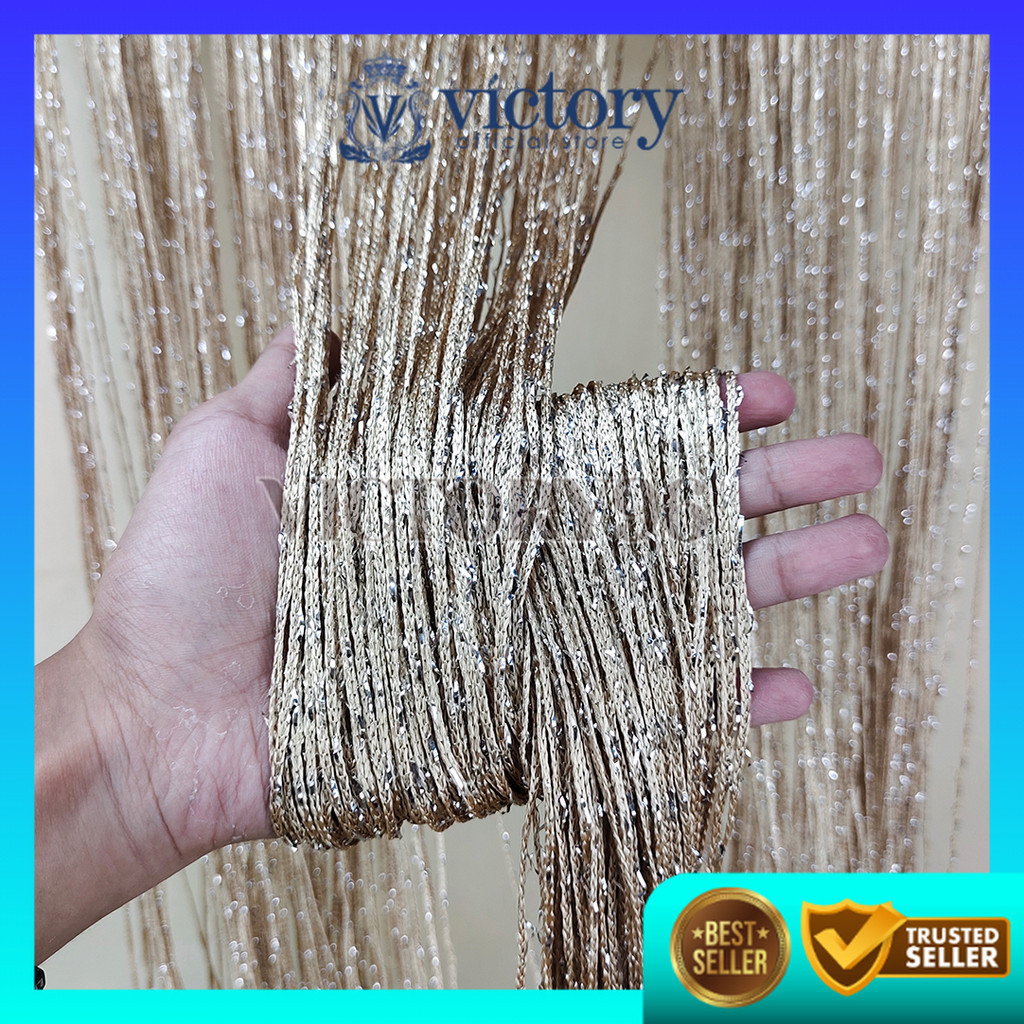 Jual Tirai Benang Glitter 1m x 2m Dekorasi Ruangan dan Dekorasi ...
