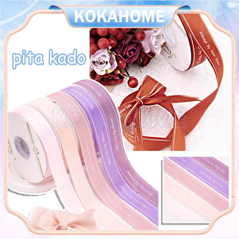 Jual pita bucket bunga / pita kado/pita cetak bahasa inggris | Shopee ...