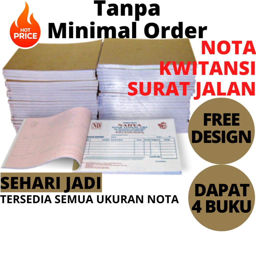 Jual [TERLENGKAP] NOTA TOKO CUSTOM 1 2 3 RANGKAP / PLY BON SURAT ...