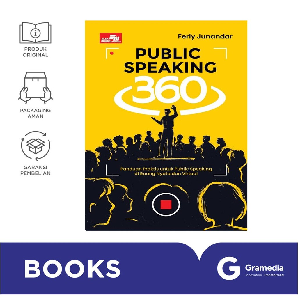 Jual Public Speaking 360: Panduan Praktis untuk Public Speaking di Ruang Nyata dan Virtual ...