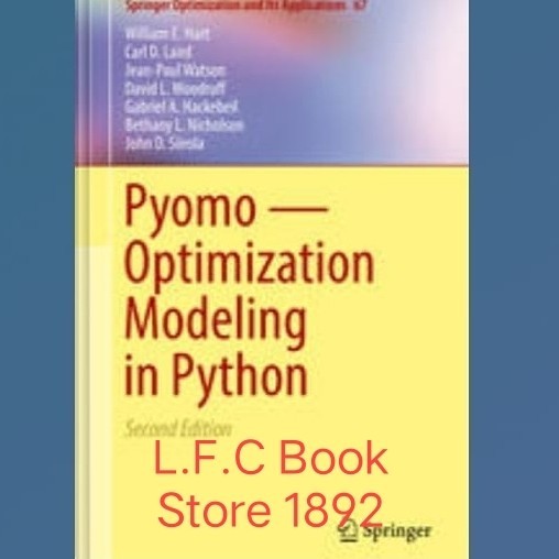 Jual Pyomo — Optimization Modeling in Python C | Shopee Indonesia