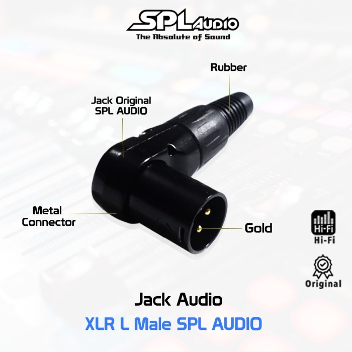 Jual Jack Audio Profesional / Jack Canon XLR L Male - SPL AUDIO - JUAN ...