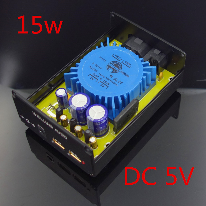Jual New type 5V USB 15W DC port dual output linear power supply DC ...