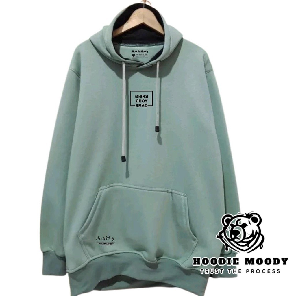 Jual hoodie moody hoodie pria bring your game warna pink hitam putih ...