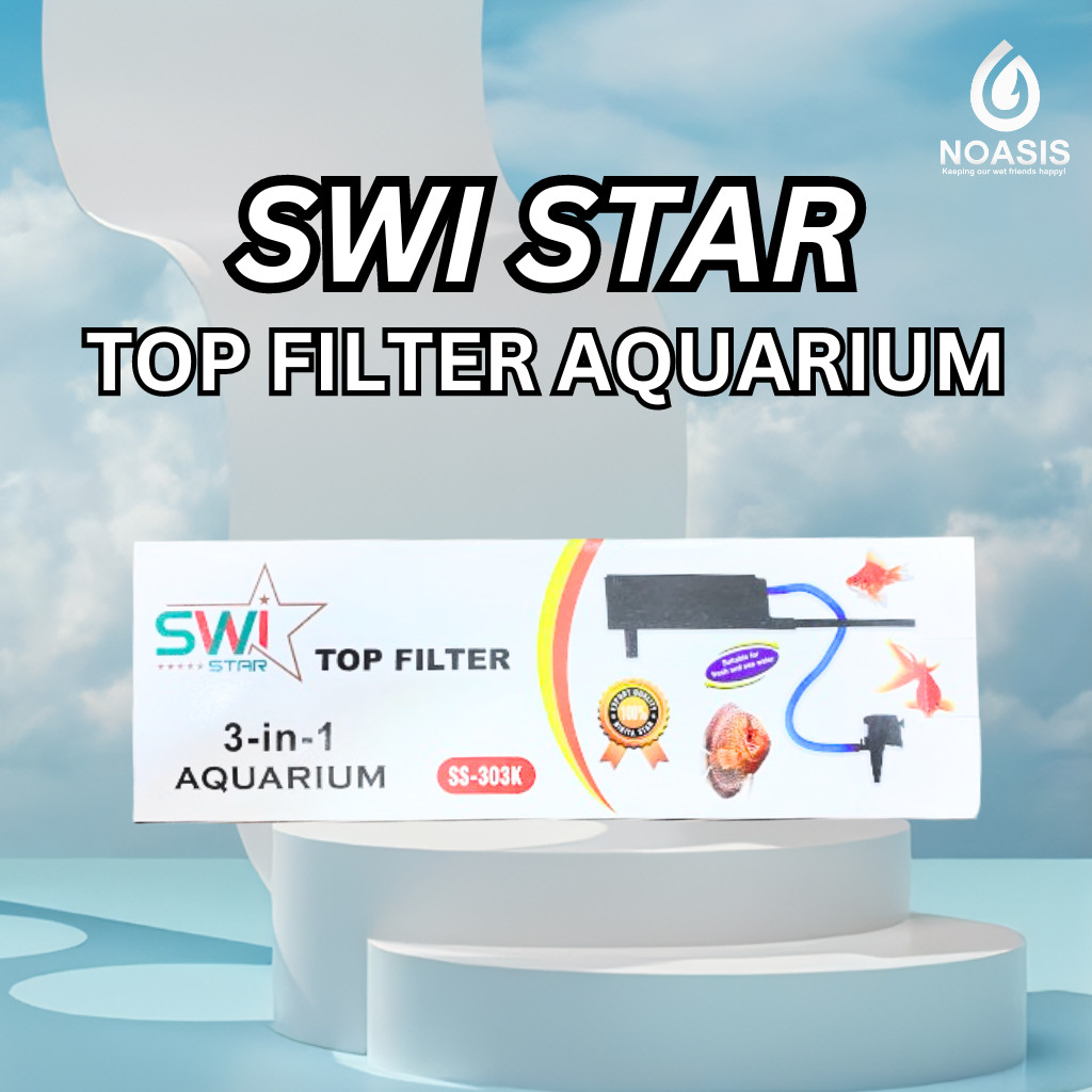 Jual SWI STAR Top Filter Box Aquarium 3 in 1 SS - 303 K SS303K Akuarium ...