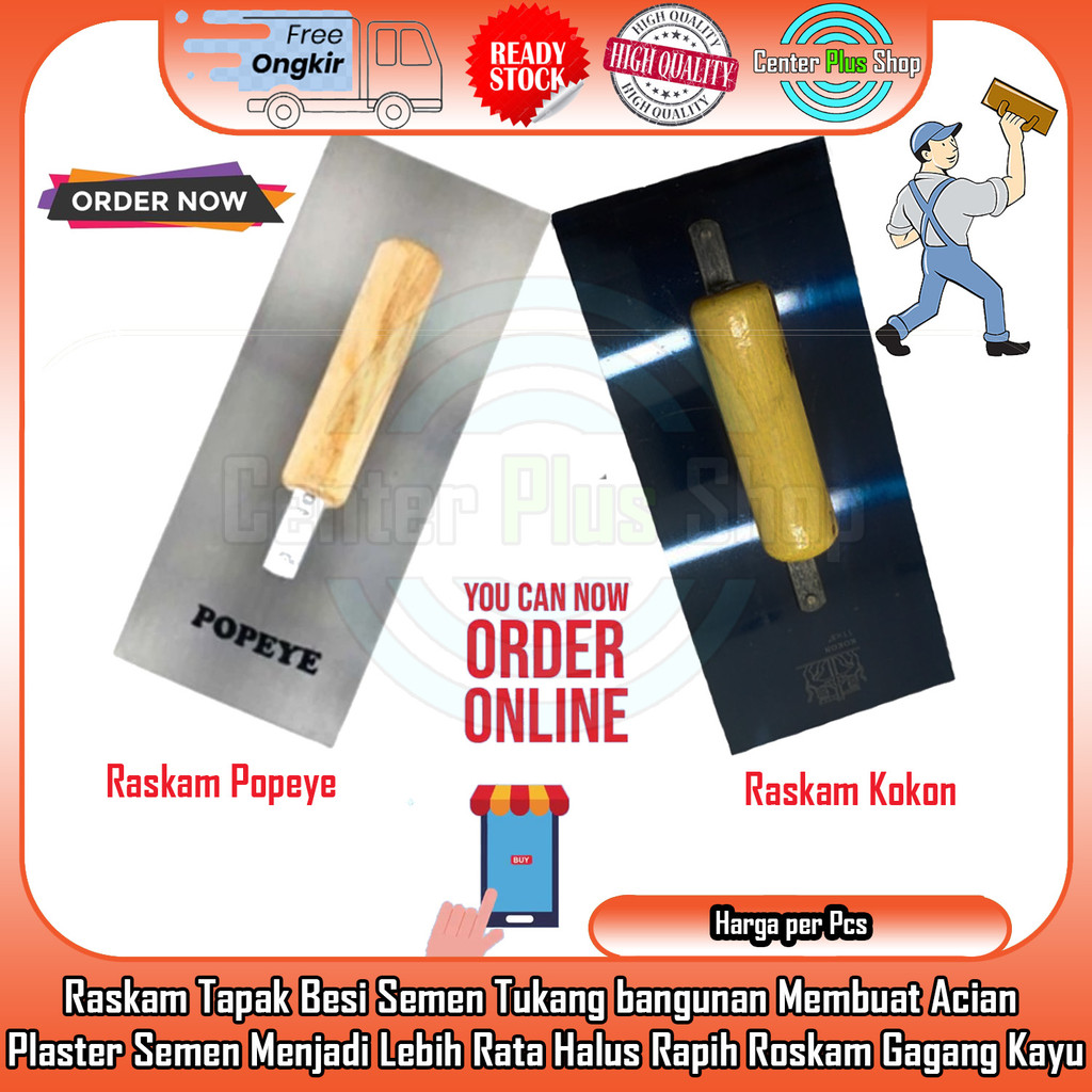Jual Tapak Besi Raskam Semen Tukang Acian Plaster Cemen Rata Halus ...