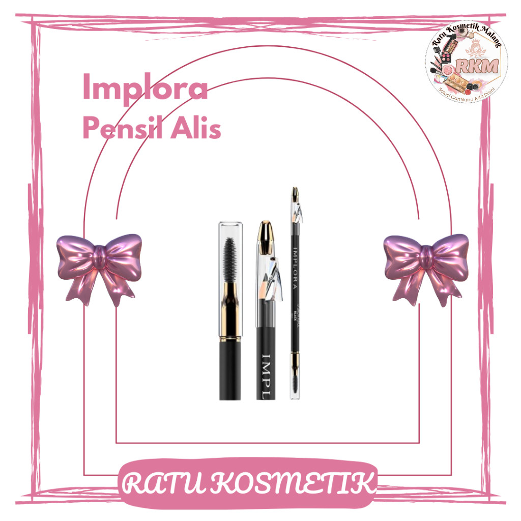Jual RATU Implora Pensil Alis Coklat Hitam Silver Biru Brown Dark Grey ...