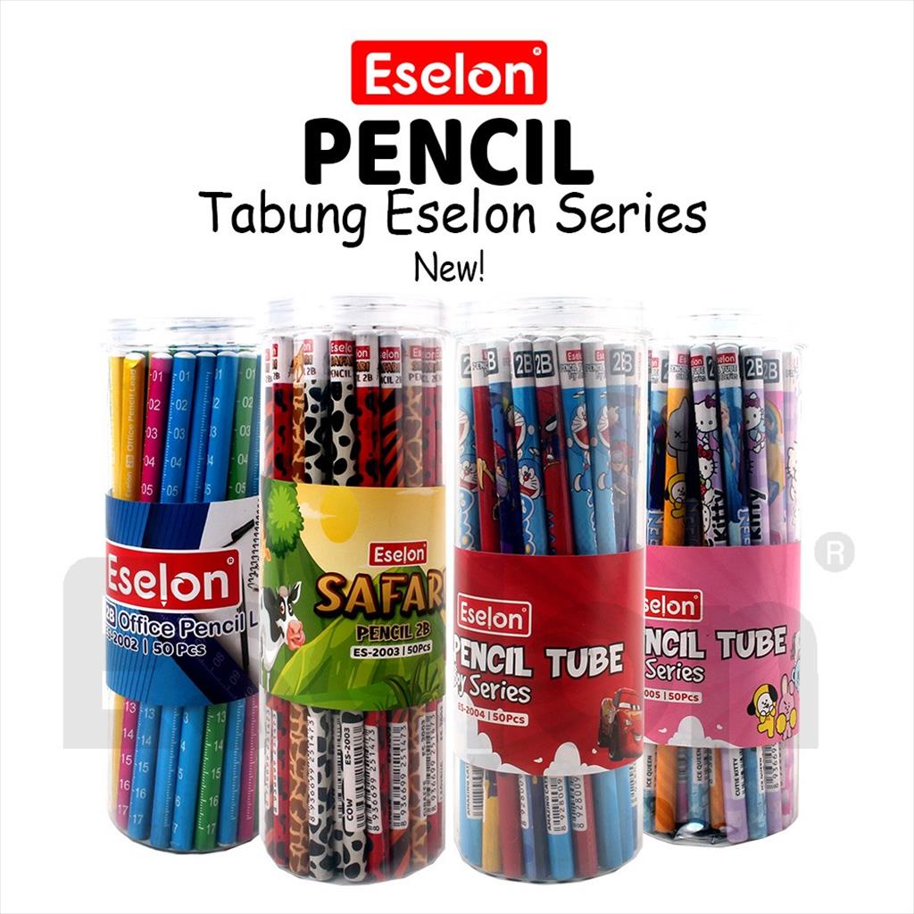 Jual 50pcs Pensil Karakter Eselon / 1 Tabung Pensil 2B Karakter ...