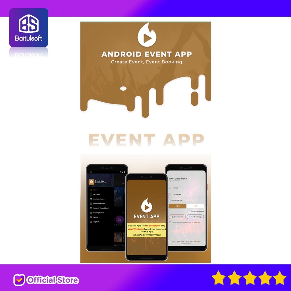 Jual SOURCE CODE APLIKASI ANDROID EVENT APP (CREATE EVENT, EVENT BOOKING) | Shopee Indonesia