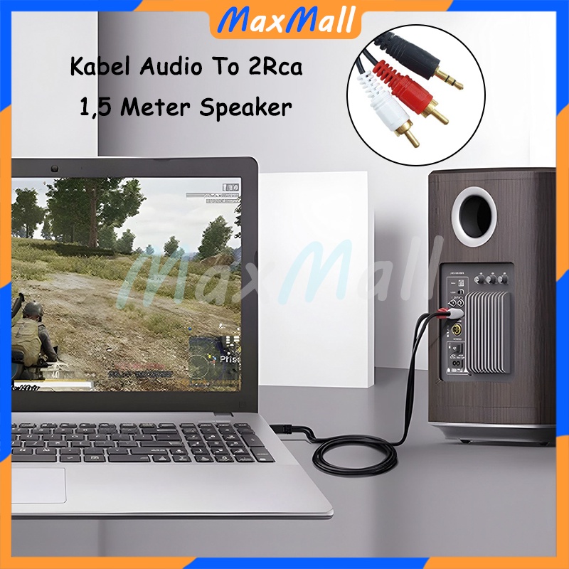 Jual Kabel RCA Skeleton 1.5m Kabel Jack Audio 3.5mm To 2 Rca Kabel Aux ...