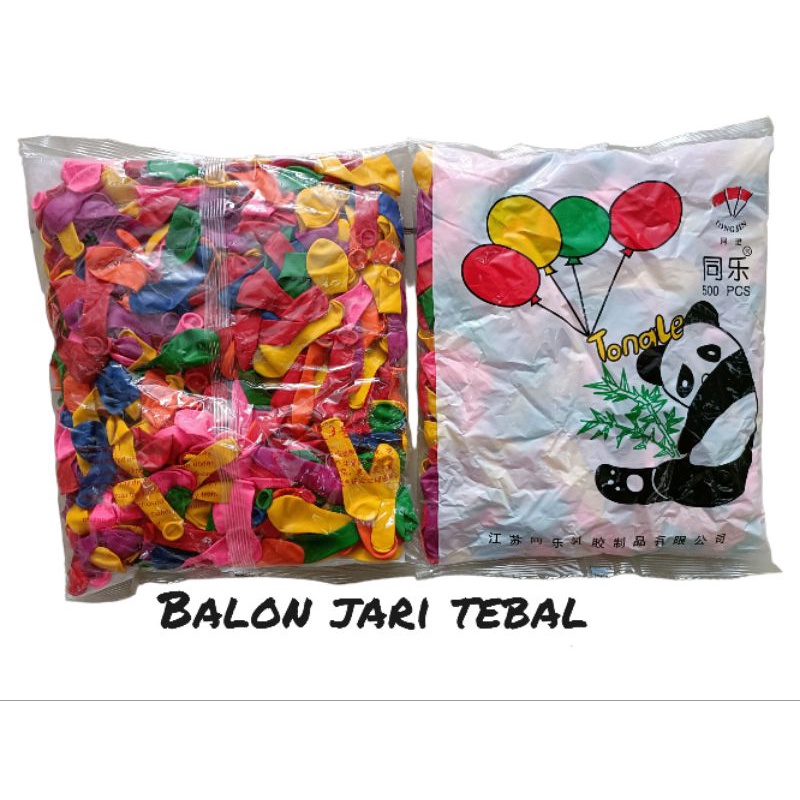 Jual (ORI) 500 PCS BALON UNYIL AIR JARI 3 INCH TEBAL KULITAS TERBAIK ...