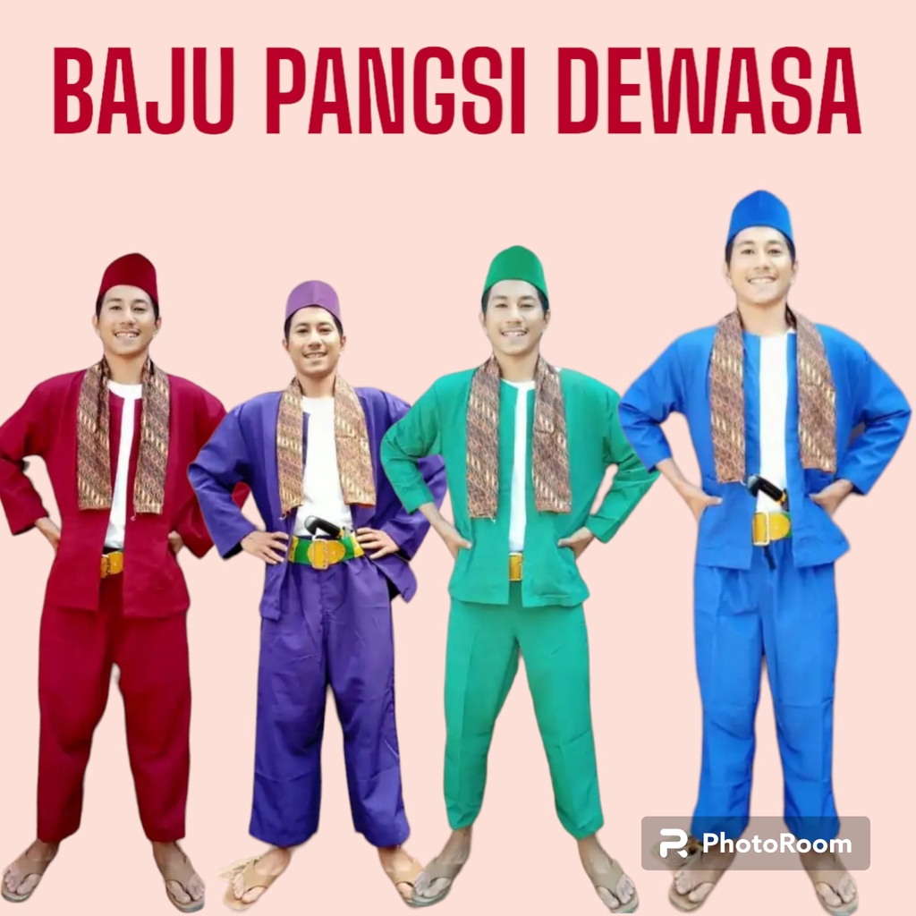 Jual Baju Pangsi Dewasa ( Setelan Dan Selendang ) Baju Pangsi Dewasa ...