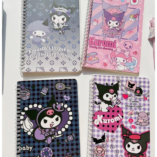 Jual Buku Tulis Sekolah A5 Sanrio Kuromi Anak Note Book Catatan Harian ...