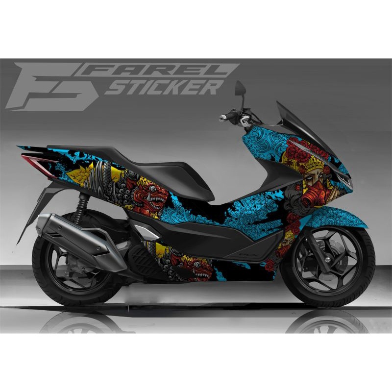 Jual stiker decal variasi Honda PCX 150/160 full body striping variasi ...