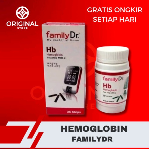 Jual FAMILY DR STRIP HEMOGLOBIN STIK ISI ULANG HB | Shopee Indonesia