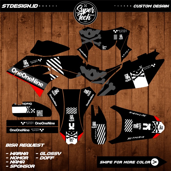 Jual DECAL STICKER D-TRACKER KSR | OneOneNine | Shopee Indonesia