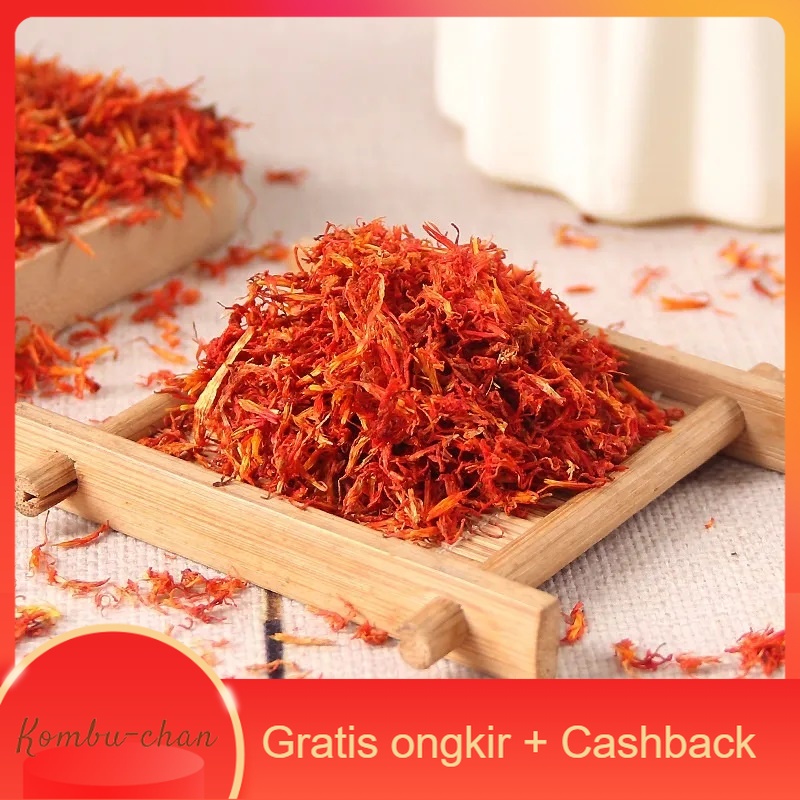 Jual Safflower Petals Saffron Hong Hua Tea Tisane / Teh bunga safflower ...