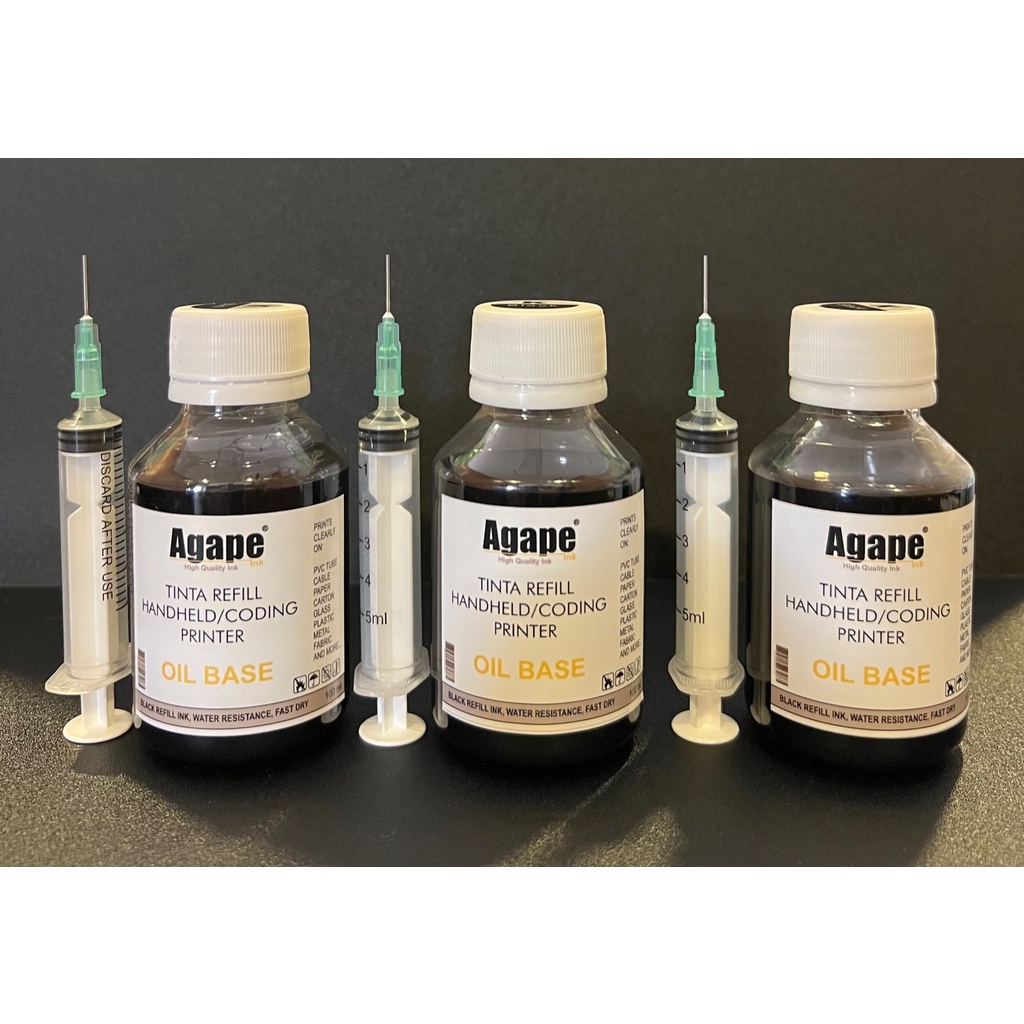 Jual TINTA SOLVEN FAST DRY INK UNTUK HANDHELD PRINTER REFILL OIL BASE ...