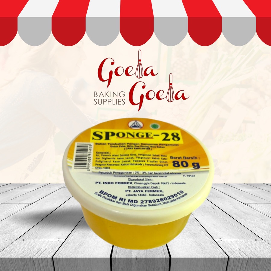 Jual Sponge 28 / Sp 28 Cake Emulsifier 80gr | Shopee Indonesia