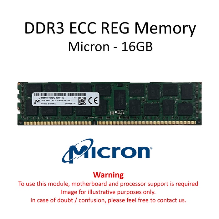 Jual Micron Server Memory RAM DDR3 ECC REG 10600 12800 14900 1333 1600 ...