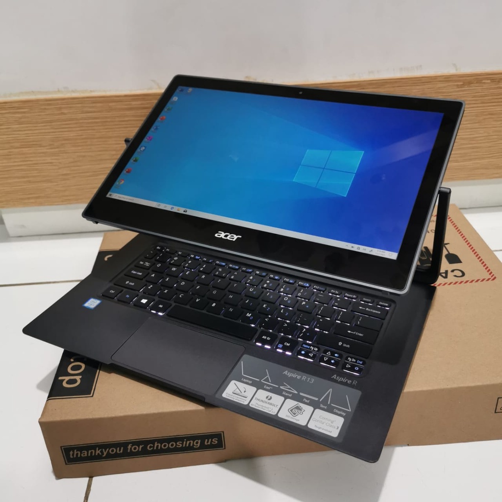 Jual Laptop Tablet 2 in 1 Acer Aspire R 13 Core i5-6200U Ram 8GB SSD ...