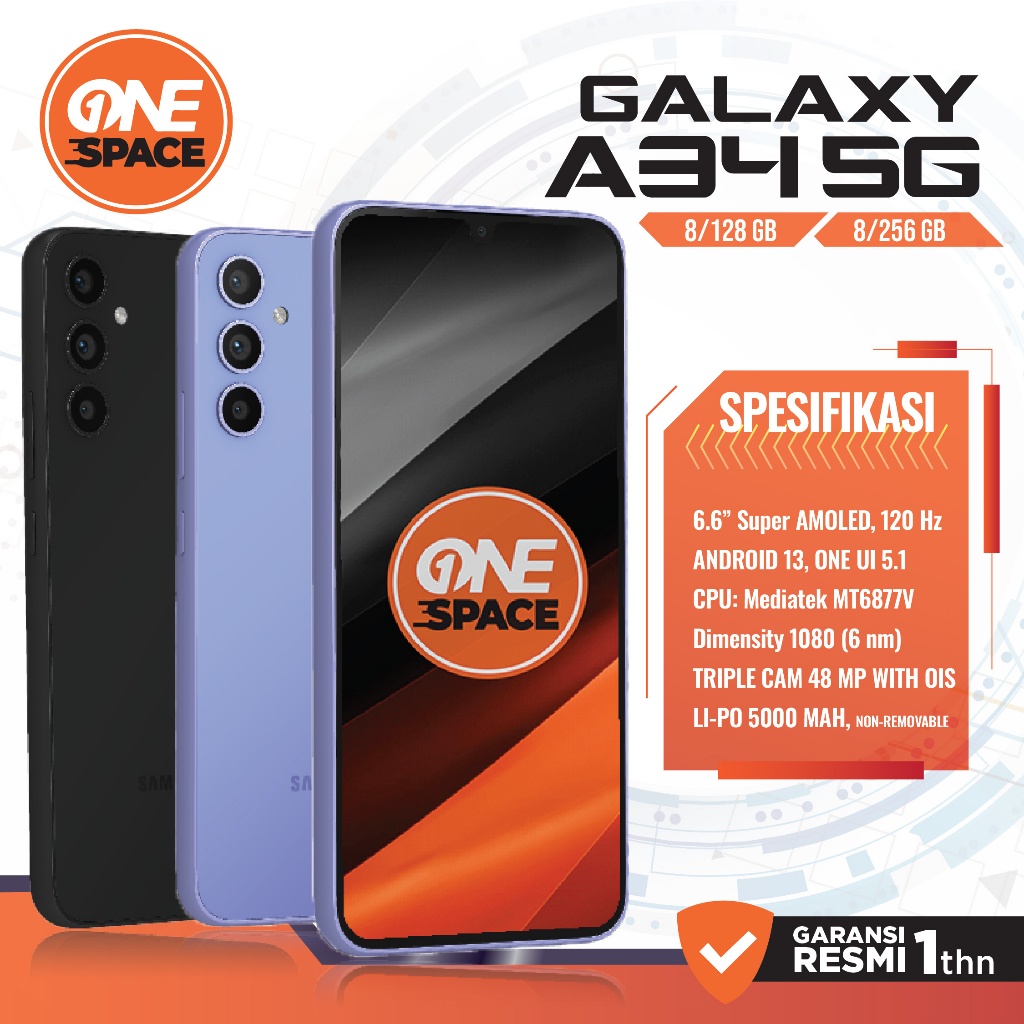 Jual Samsung Galaxy A34 5G 8/128 8/256 GB RAM 8 ROM 128 256 8GB 128GB 256GB | Shopee Indonesia