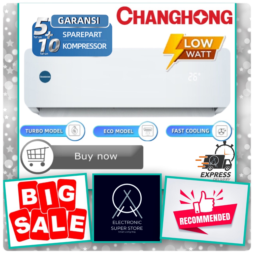 Jual AC CHANGHONG STANDARD 1/2 PK CHOL-05L CHOL05L 05L TURBO COOLING AC ...